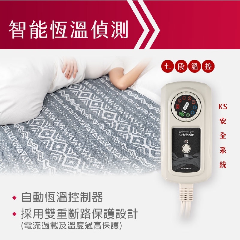 Comefree 可水洗 恆溫變頻式韓國電毯 135x180cm CF2268 鋪式電毯 雙人電熱毯|生活家電|ETMall東森購物網