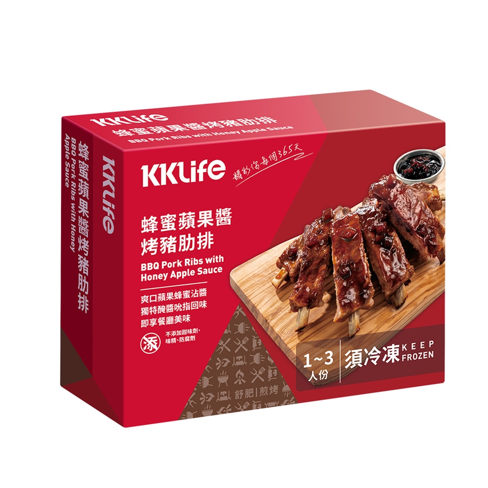 【KKLife】蜂蜜蘋果醬烤豬肋排3盒(肋排435±65g、醬包80g/盒) - 8/30(五)14:00 早鳥中秋買起來的點播間影片 | Livebuy