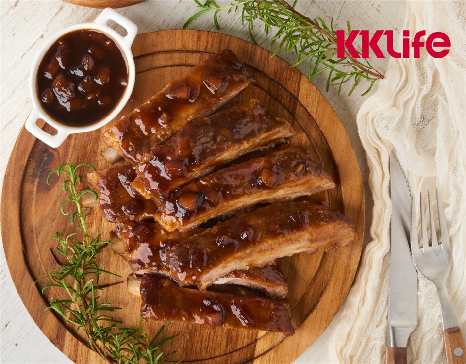 【KKLife】蜂蜜蘋果醬烤豬肋排3盒(肋排435±65g、醬包80g/盒) - 8/30(五)14:00 早鳥中秋買起來的點播間影片 | Livebuy