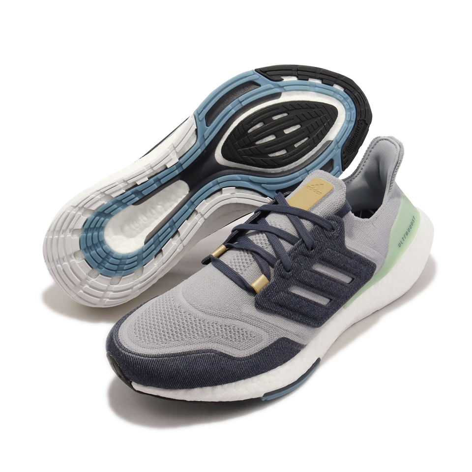 adidas 慢跑鞋 Ultraboost 22 男鞋 灰 單寧 牛仔 緩震 路跑 襪套式 運動鞋 愛迪達 GX9158|慢跑鞋|ETMall ...