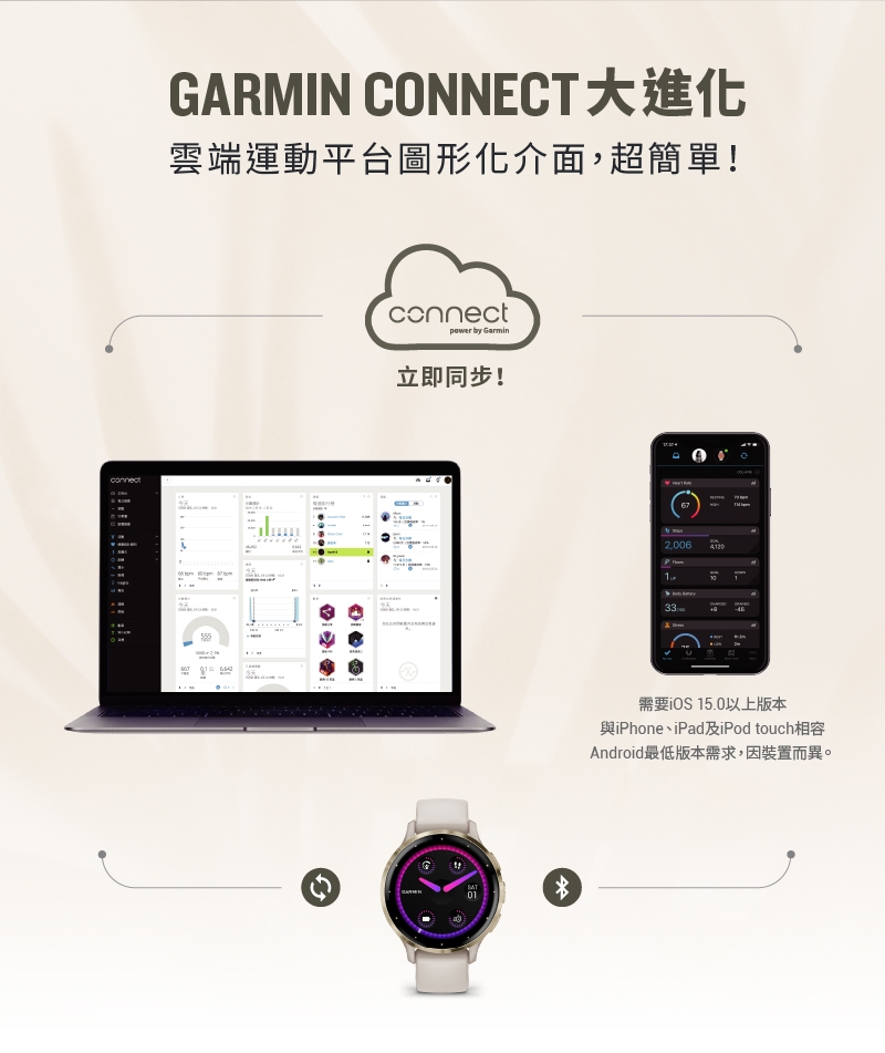 【GARMIN】Venu 3/3s GPS 智慧腕錶|Venu|ETMall東森購物網