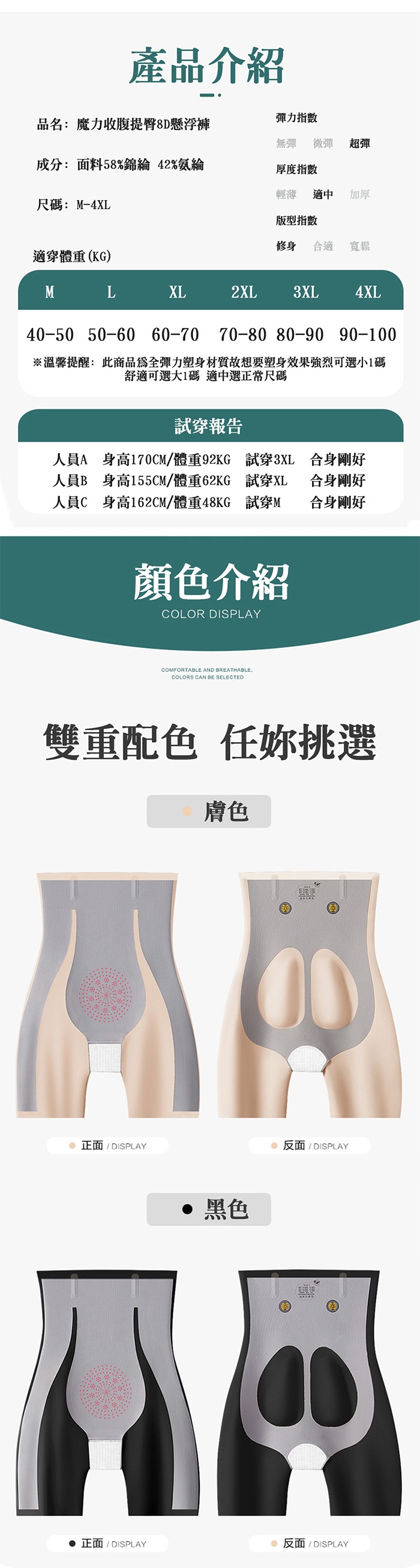 【10衣綾】魔力收腹提臀8D懸浮褲 KDW-8D(包覆/收腹/高腰/塑身褲/塑身內褲/無痕/M-4XL/黑色)|金秋購物節，全站最高39%回饋，消費滿額再抽999黃金|無縫/無痕褲 ...