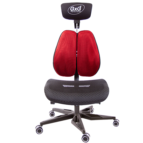 GXG 大網座 雙背工學椅(電競腳/2D滑面金屬扶手) TW-3676 KGA6|金秋購物節，全站最高39%回饋，消費滿額再抽999黃金|布面有扶手|ETMall東森購物網