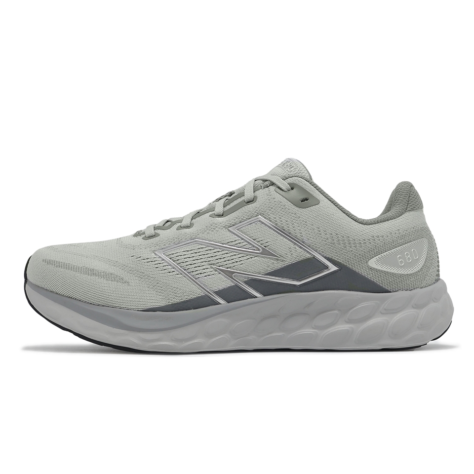 New Balance 慢跑鞋 Fresh Foam 680 V8 2E 男鞋 寬楦 灰 銀 緩衝 針織 運動鞋 NB M680RG8-2E|慢跑鞋|ETMall東森購物網