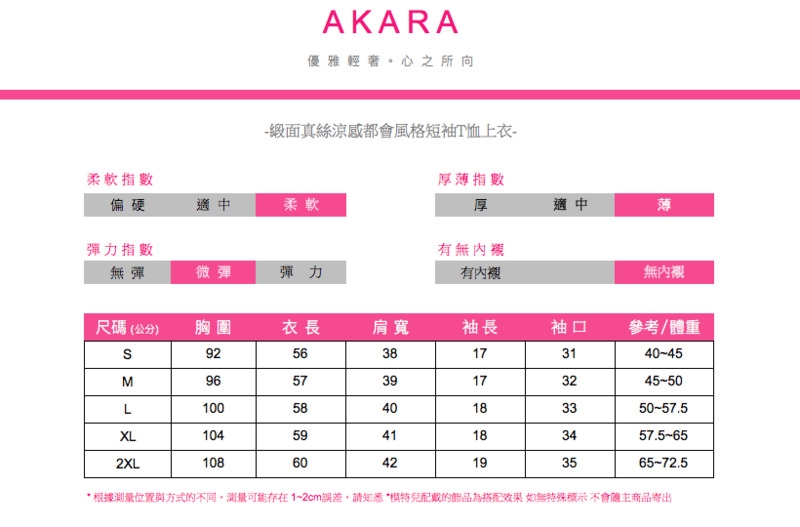 AKARA 天鵝湖緞面真絲涼感都會風格短袖T恤上衣 (春秋 2XL有做 修身剪裁 中大尺碼) - PChome 24h購物