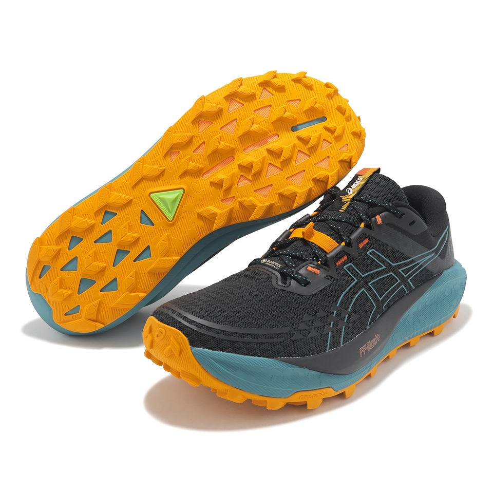 Asics 越野跑鞋 GEL-Trabuco 13 GTX 男鞋 黑 藍 防水 抓地 緩衝 戶外 運動鞋 亞瑟士 1011B978001|慢跑鞋|ETMall東森購物網
