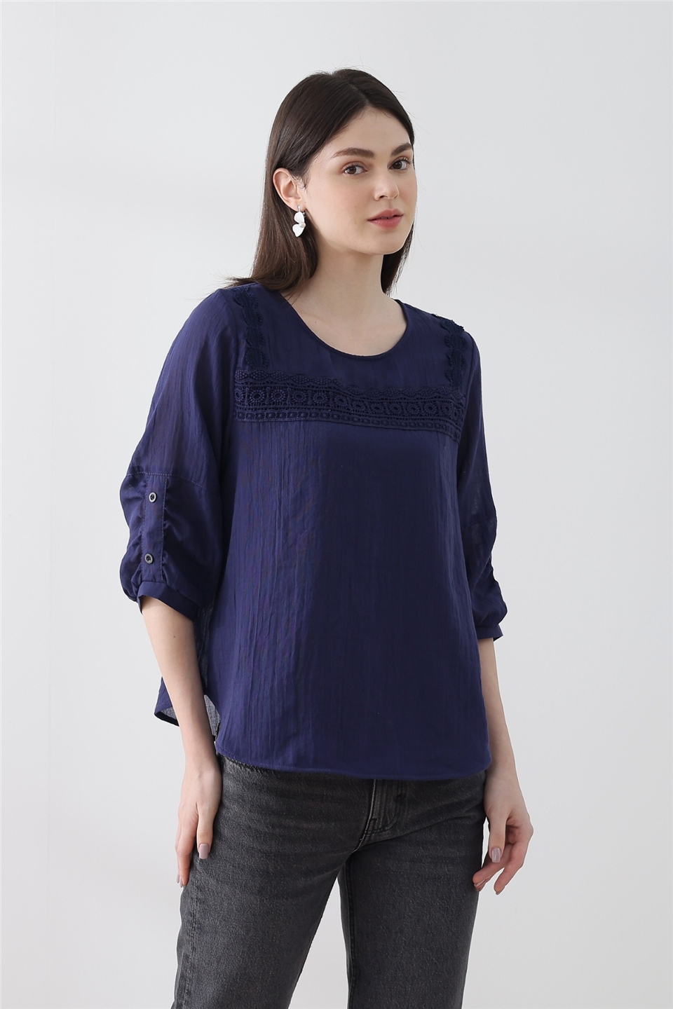 HsinGo 日本限定空氣感沁涼棉紗上衣|上衣|ETMall東森購物網