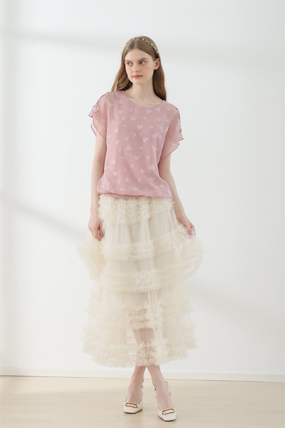 HsinGo 浮光織影浪漫飄花精品柔感上衣組|上衣|ETMall東森購物網