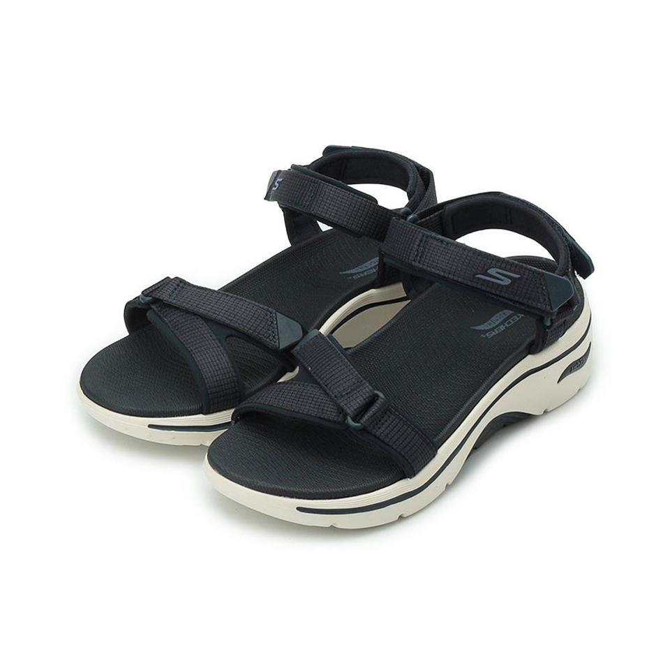SKECHERS GO WALK ARCH FIT 2.0 SANDAL 涼鞋 藍 140876NVY 女鞋|女運動涼鞋|ETMall東森購物網