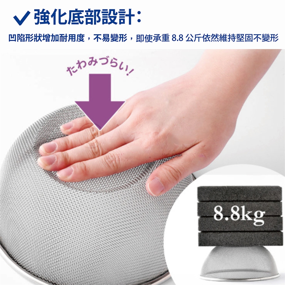 日本Arnest 逸品物創 不鏽鋼瀝水濾網+不鏽鋼調理碗-24cm |洗米籃/脫水籃|ETMall東森購物網