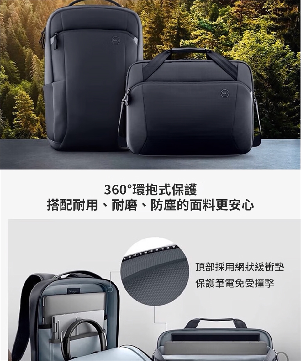 【DELL 戴爾】Dell Pro 14-16 Plus EcoLoop 戴爾輕薄型環保筆記型電腦背包 - CP5724S|後背包|ETMall東森購物網