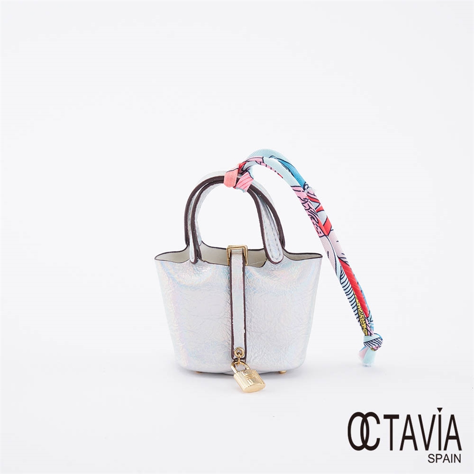 OCTAVIA 8 - 迷你小菜藍金屬色調包包小吊飾|吊飾/鑰匙圈/串珠|ETMall東森購物網