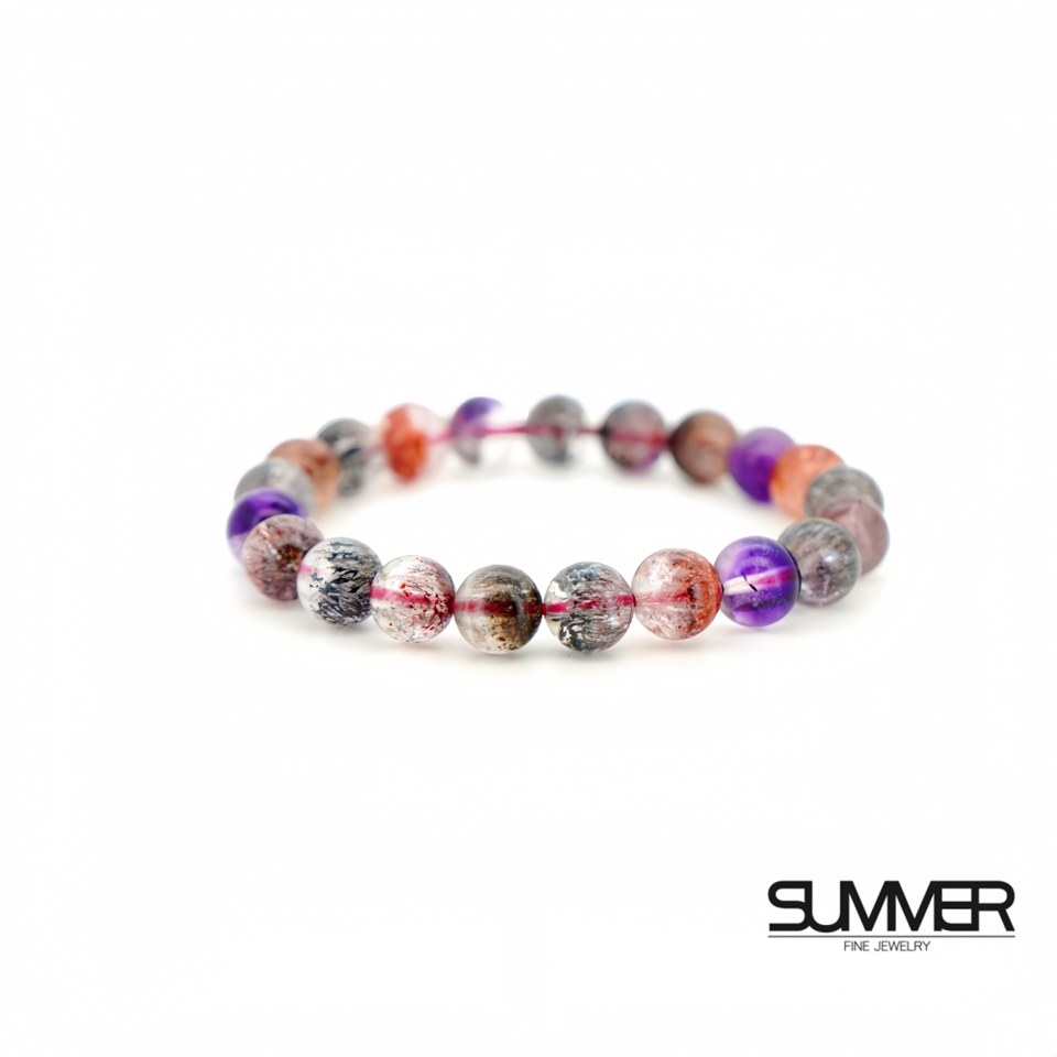 【SUMMER寶石】三輪骨幹彩超七手珠22.3g (9mm)|超七|ETMall東森購物網