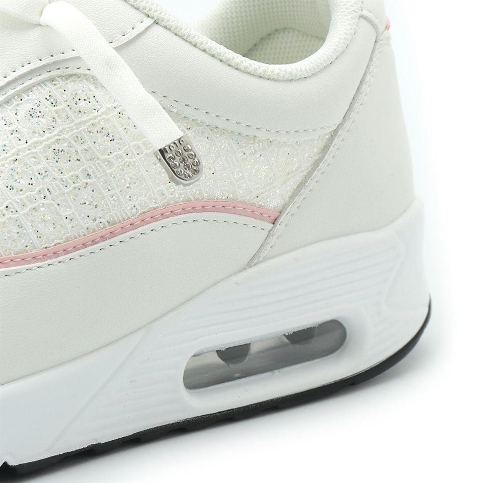 LUZZI 金蔥氣墊鞋 白 女鞋 鞋全家福|休閒鞋|ETMall東森購物網