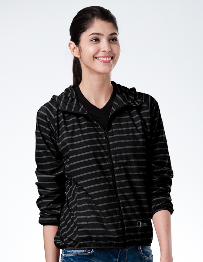 女款 輕薄抗UV防風條紋外套-ECTV|防曬外套|ETMall東森購物網