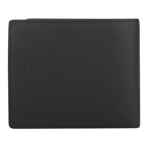 agnes b.-草寫銀字LOGO防刮附零錢袋短夾(素面黑)|長夾/中夾/短夾|ETMall東森購物網