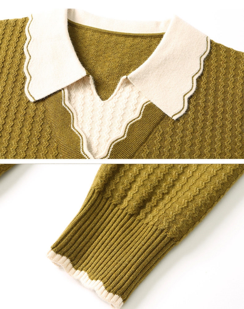 【ALLK 歐楷】新品 假兩件針織衫上衣 3色(尺寸F/中大尺碼/保暖/毛呢)|造型上衣|ETMall東森購物網