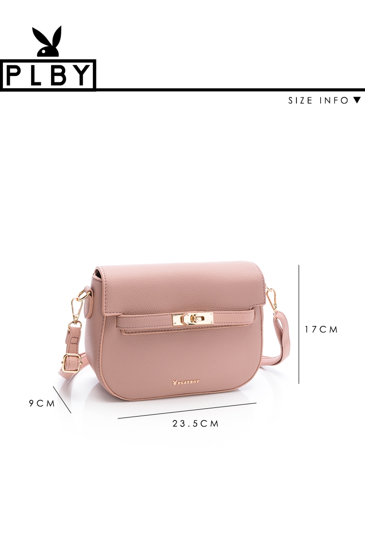 PLAYBOY - 斜背包 Perky系列 - 粉色|側背包|ETMall東森購物網