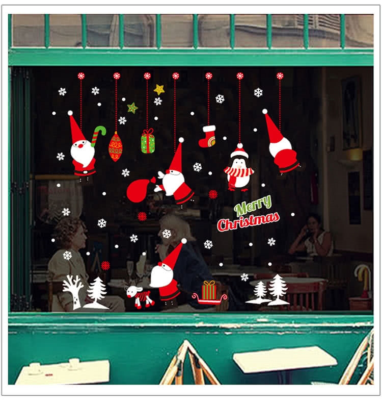 時尚壁貼-聖誕老人企鵝JJ808|壁貼|ETMall東森購物網