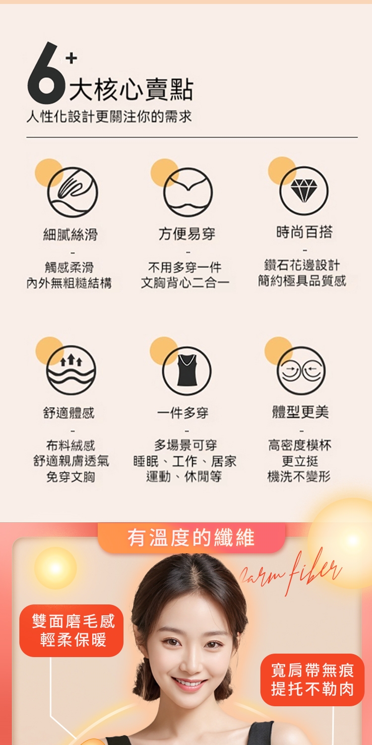 【enac 依奈川】3件組 ☆ 背心式空氣杯保暖Bra內衣/無鋼圈內衣/保暖衣/BRA T/保暖內衣(隨機/※) |無鋼圈/軟鋼圈|ETMall東森購物網