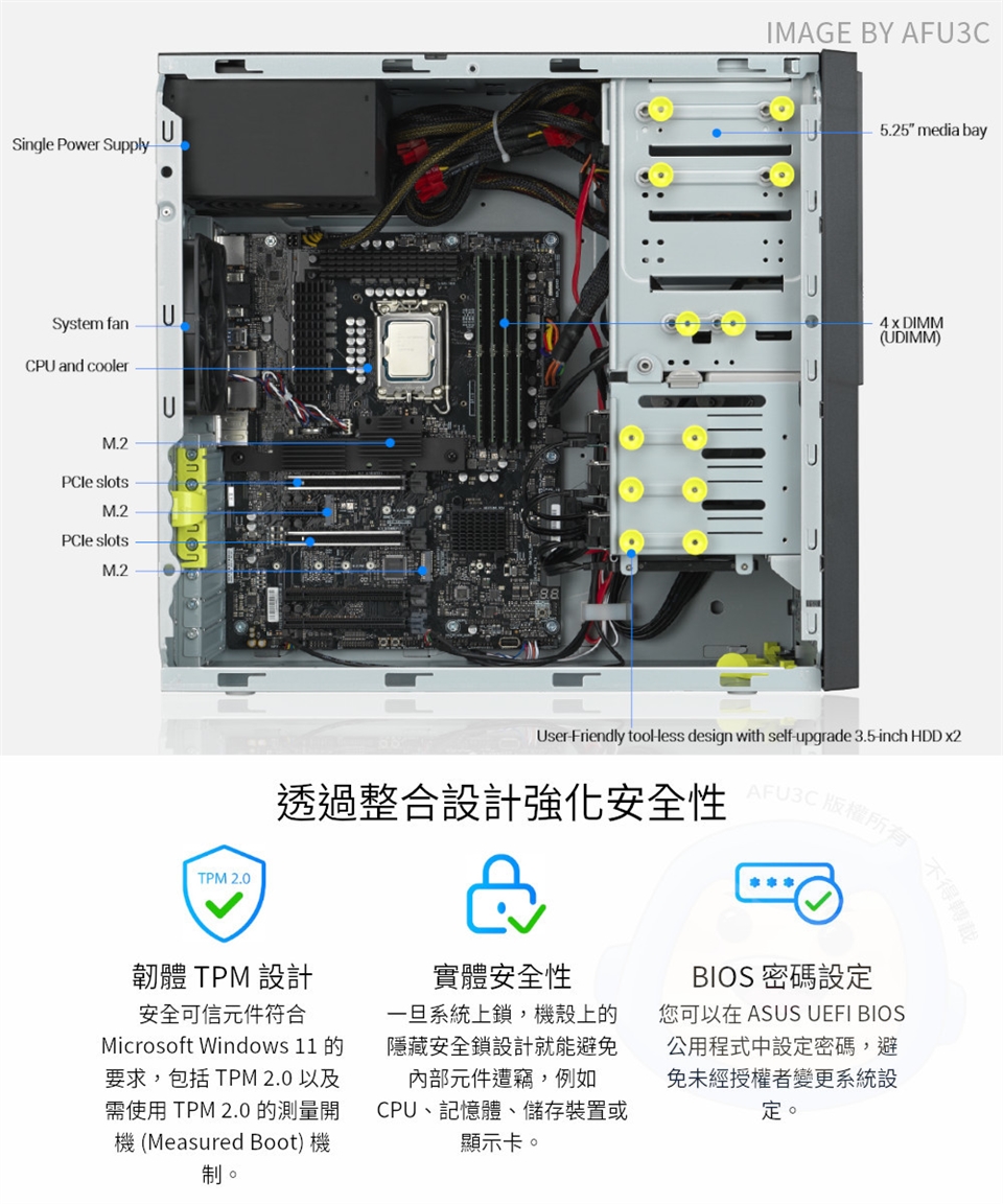 ASUS華碩 W680 商用工作站 i5-14500/128G/512G SSD+4TB SSD/RTX PRO 4000/Win11專業版/三年保固|商用系列|ETMall東森購物網