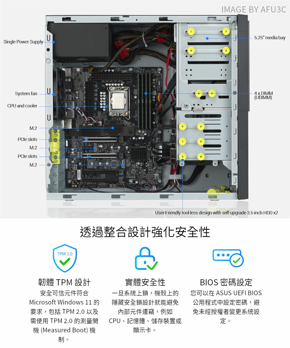 ASUS 華碩 W680 商用工作站 i7-14700/16G/512G SSD+2TB SSD/RTX PRO 4000/Win11專業版/三年保固|商用系列|ETMall東森購物網