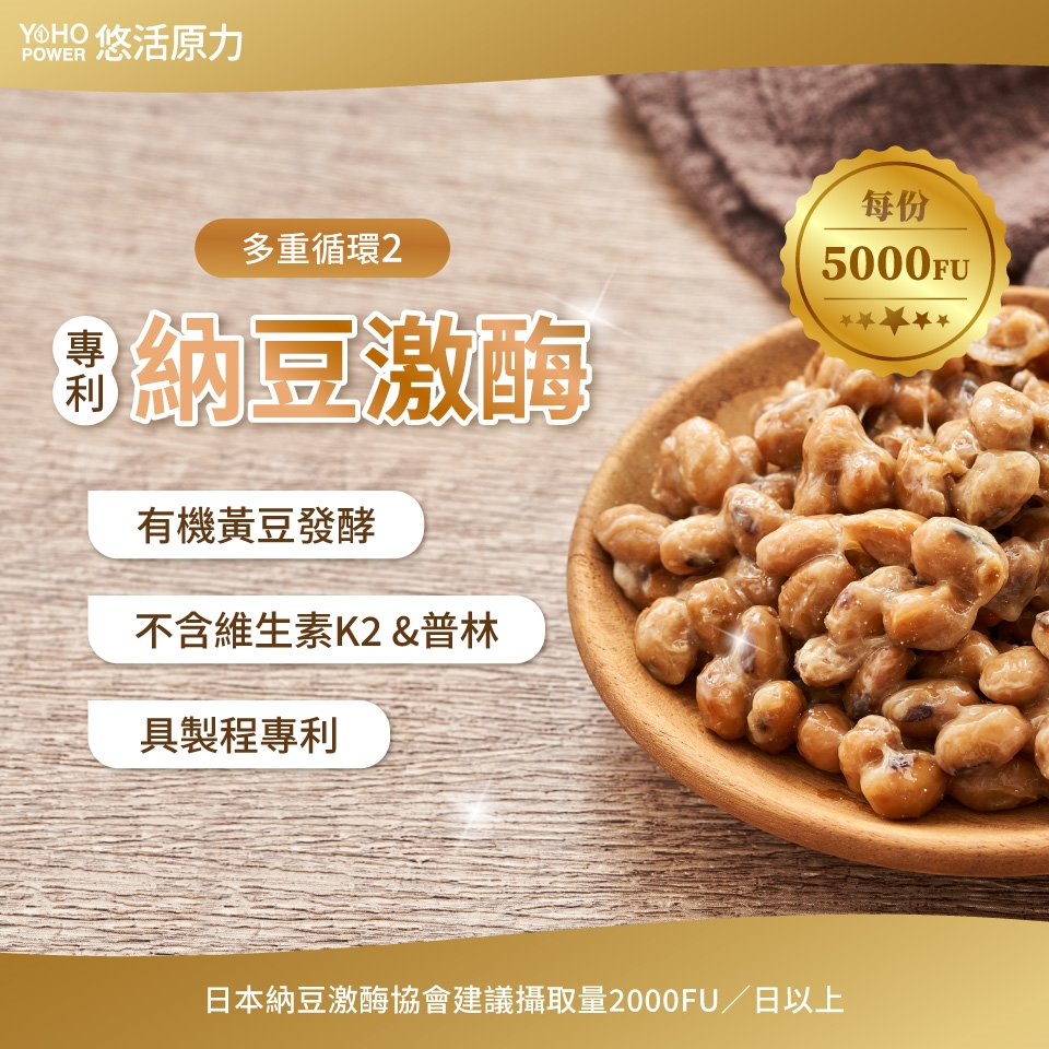 【悠活原力】悠活紅麴納豆Q10膠囊x1盒(60粒/盒 專利納豆激酶5000FU/MonacolinK 15毫克/專利高存度Q10)|納豆/紅麴|ETMall東森購物網