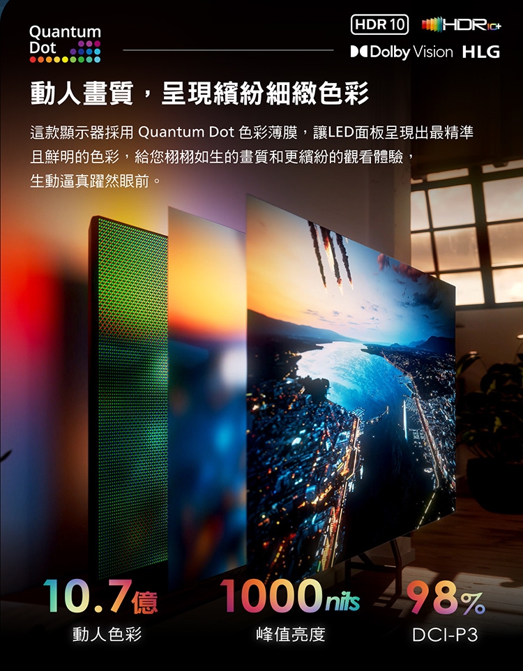 Philips 飛利浦 85型 4K Mini LED 120Hz Google TV 智慧顯示器 85PML9109 (送基本安裝)|Philips飛利浦電視|ETMall東森購物網