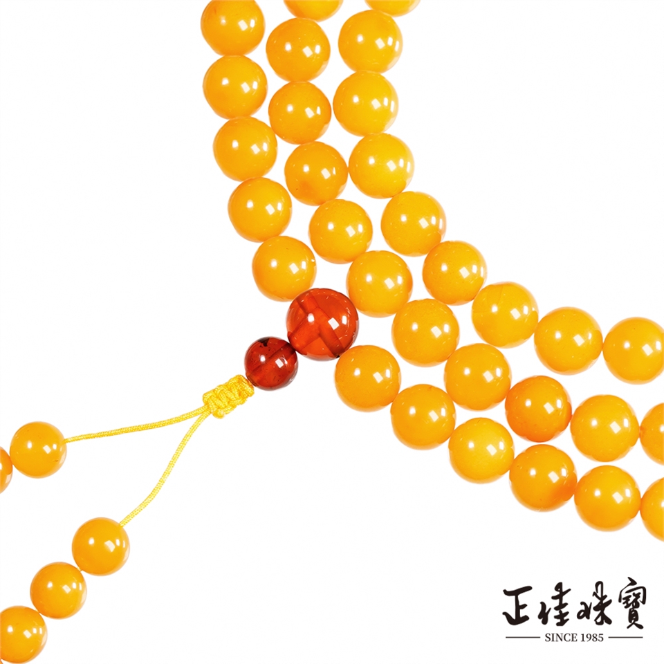 【正佳珠寶】老蜜蠟琥珀 頂級陽橙老蜜 8.8-9.3mm 108顆轉運珠 老蜜蠟念珠佛珠|手鍊|ETMall東森購物網