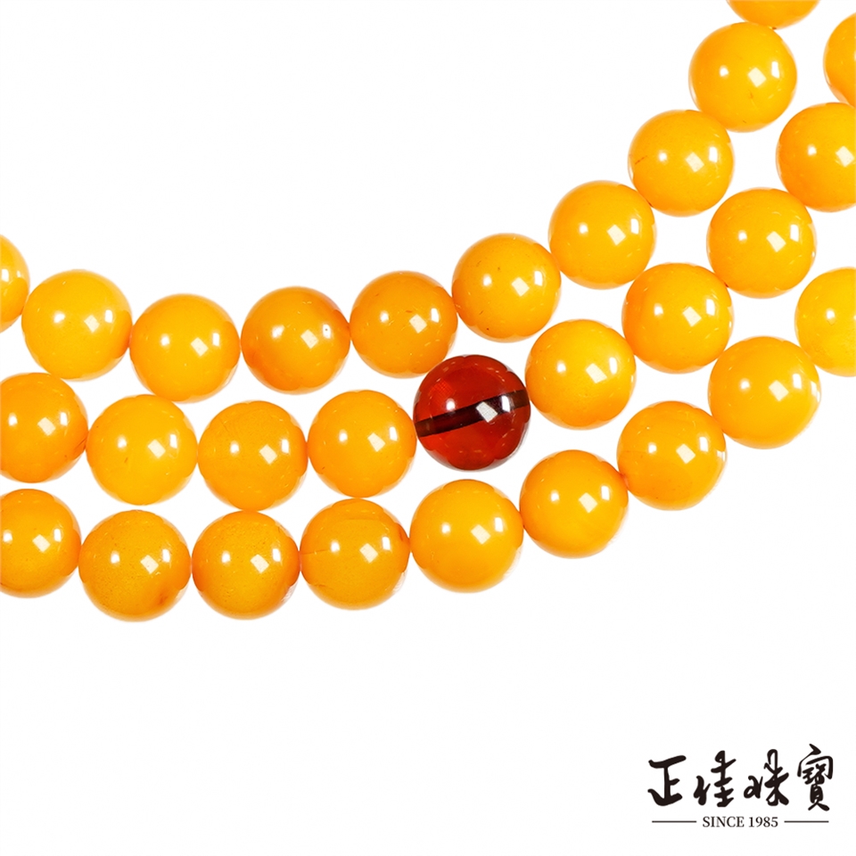 【正佳珠寶】老蜜蠟琥珀 頂級陽橙老蜜 8.8-9.3mm 108顆轉運珠 老蜜蠟念珠佛珠|手鍊|ETMall東森購物網