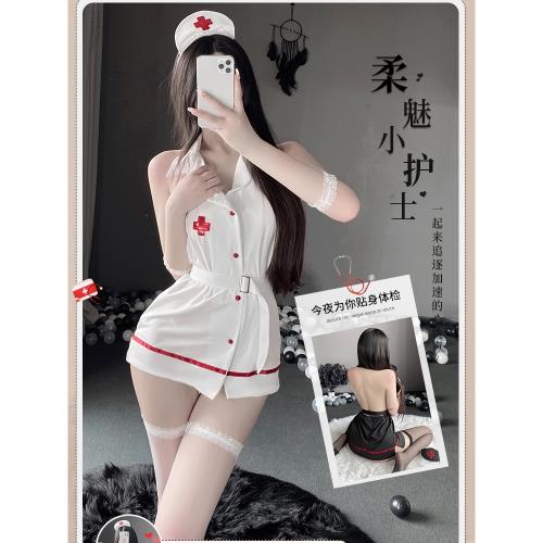 性感v領大露背護士角色扮演內衣|睡裙|ETMall東森購物網