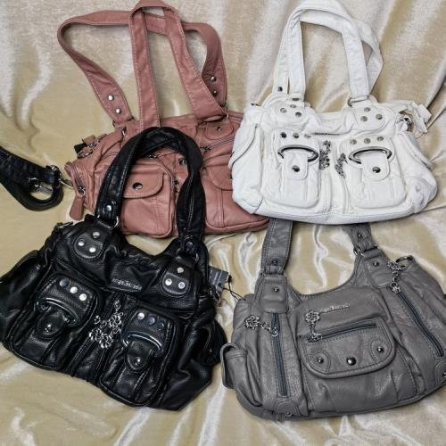 ins復古pu皮街頭辣妹單肩斜挎包|通用款女包|ETMall東森購物網