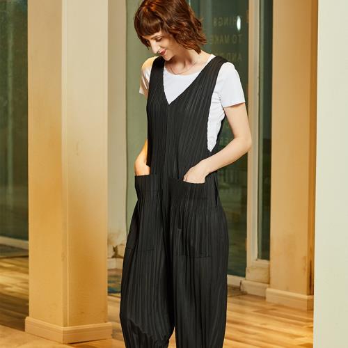 PY九分春夏v領時尚無袖連體褲|休閒褲|ETMall東森購物網