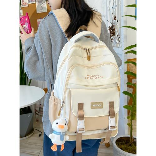 女中學生簡約大容量日系ins書包|雙肩背包|ETMall東森購物網