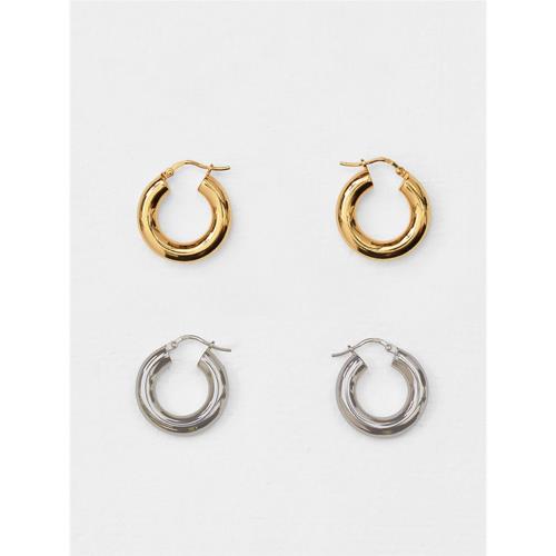 NICE極簡圓環喬夕辰同款18k金|耳環|ETMall東森購物網