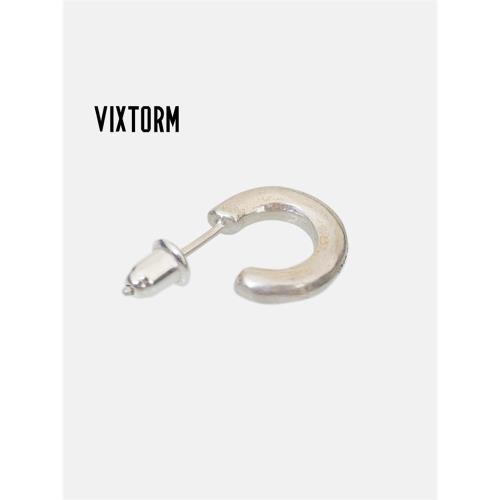 VIXTORM®正品純銀耳釘 原創設計款C形包裹式小巧耳環 925銀 Dou|耳環|ETMall東森購物網