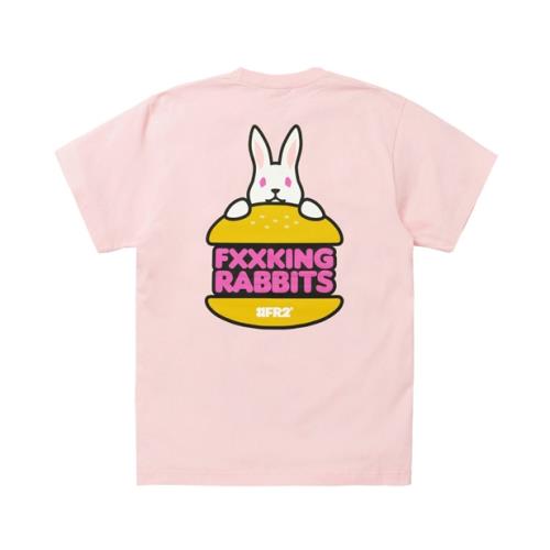 #FR2 梅UME 兔子漢堡 Rabbit Burger 男女情侶圓領寬松短袖T恤潮|T恤|ETMall東森購物網