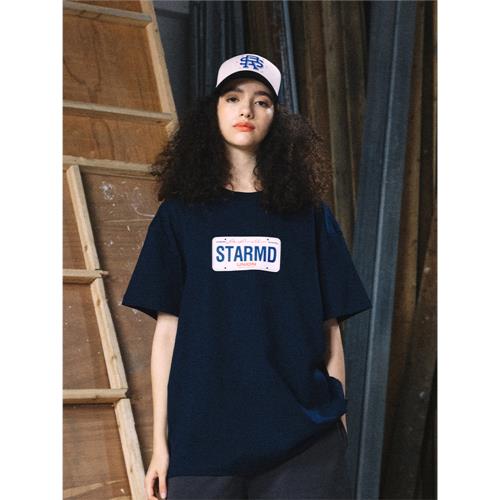 STA X RMD星標車牌SR系列夏季潮牌五分袖體恤寬松休閑短袖t恤男女|T恤|ETMall東森購物網