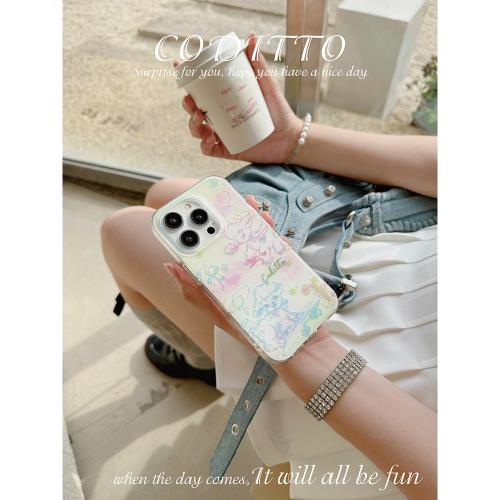 coditto花園小羊雙層插畫適用蘋果14promax手機殼可愛iphone13pro創意14pro少女13promax新款12pro全包13 ...