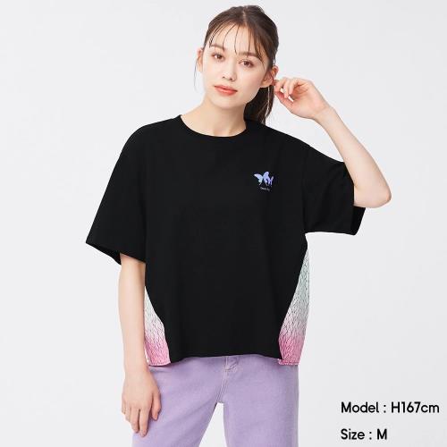 GU 極優 鬼滅之刃聯名合作款款(5分袖）T恤短袖女款337834/337836|T恤|ETMall東森購物網