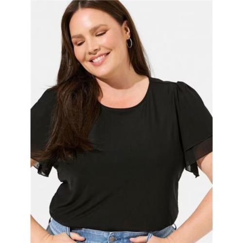 Stretch Mesh plus size Tee大碼300斤寬松紗網透氣T恤胸圍160|大尺碼內搭|ETMall東森購物網