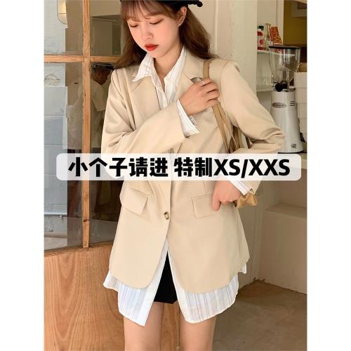 150小矮個子小西裝XXS小碼顯高西服外套上衣春秋穿搭配xs休閑氣質|西裝|ETMall東森購物網