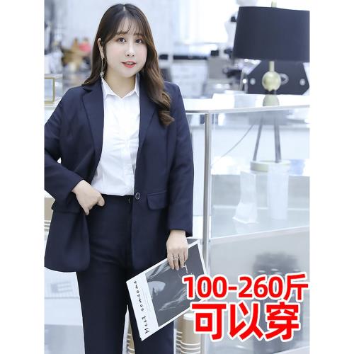 250斤胖MM西服外套春夏職業裝|大尺碼套裝|ETMall東森購物網