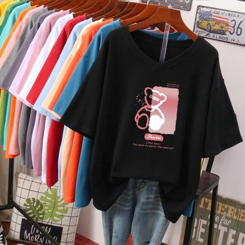 女裝200斤短袖加肥寬松顯瘦t恤|T恤|ETMall東森購物網