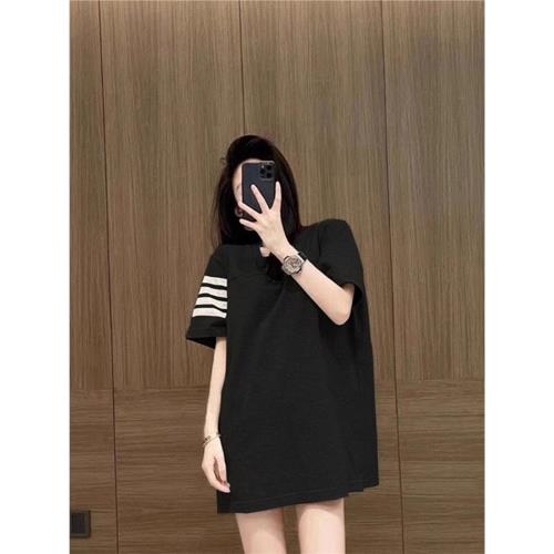 tb歐貨爆款胖mm上衣半袖條紋t恤|T恤|ETMall東森購物網