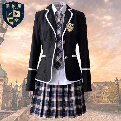 春秋英倫學院風校服套裝韓國jk制服長袖小西裝男女班服高中生制服|學生校服|ETMall東森購物網