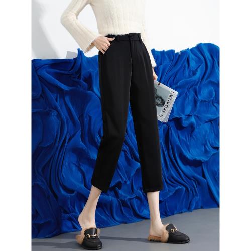 150小個子褲子西裝蘿卜褲女春秋新款小腳八分褲矮個子哈倫七分褲|休閒褲|ETMall東森購物網