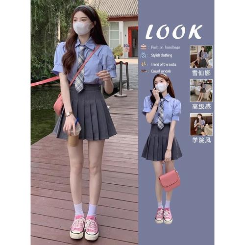 夏季女裝胖mm學院風穿搭JK制服|特殊服飾|ETMall東森購物網