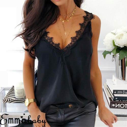 Sexy V-neck lace sleeveless backless top V領蕾絲無袖露背上衣|背心吊帶|ETMall東森購物網