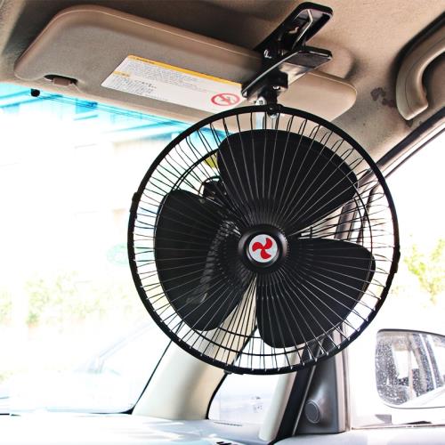 車載風扇12v 24v伏汽車用小電風扇大貨車大風力強力制冷搖頭電扇|車用電扇/暖風扇|ETMall東森購物網